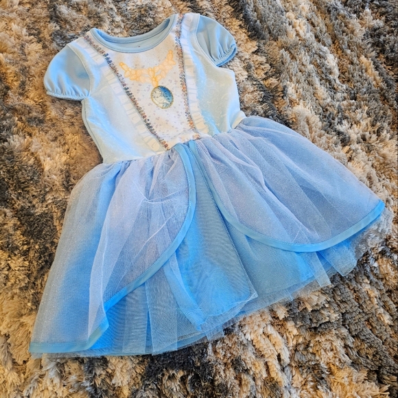 Disney | Dresses | Disney Princess Cinderella Light Blue Dress Xs 45 ...